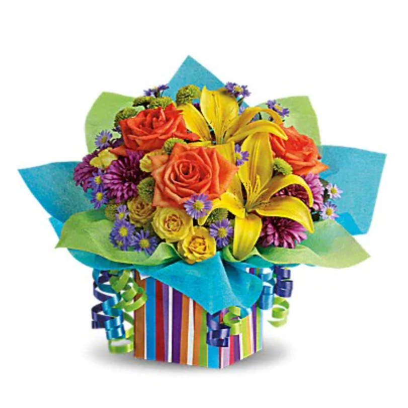 Rainbow Present – Variety Florist